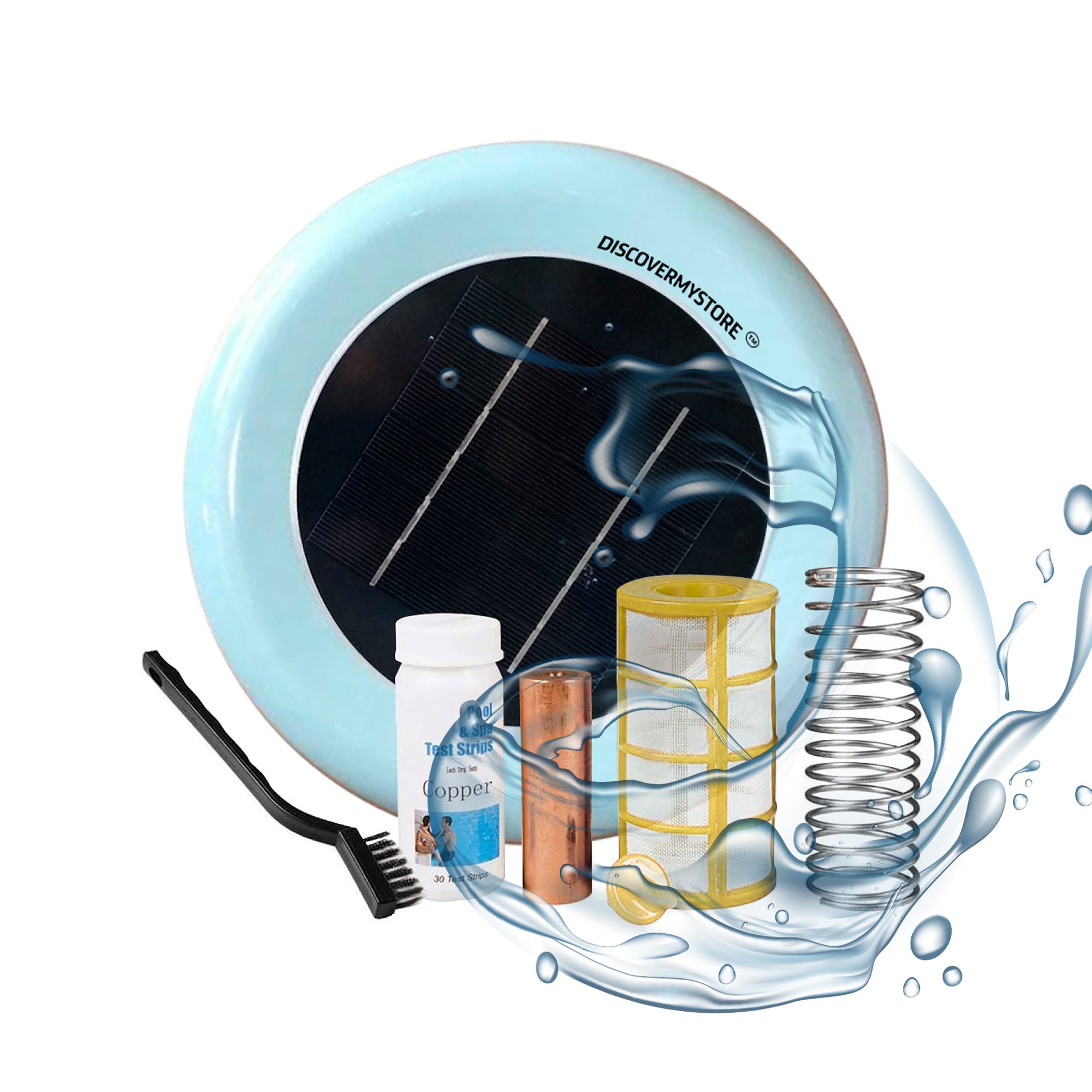 Solar Pool Ionizer for 45,000+ Gallons High Capacity Swimming Pools